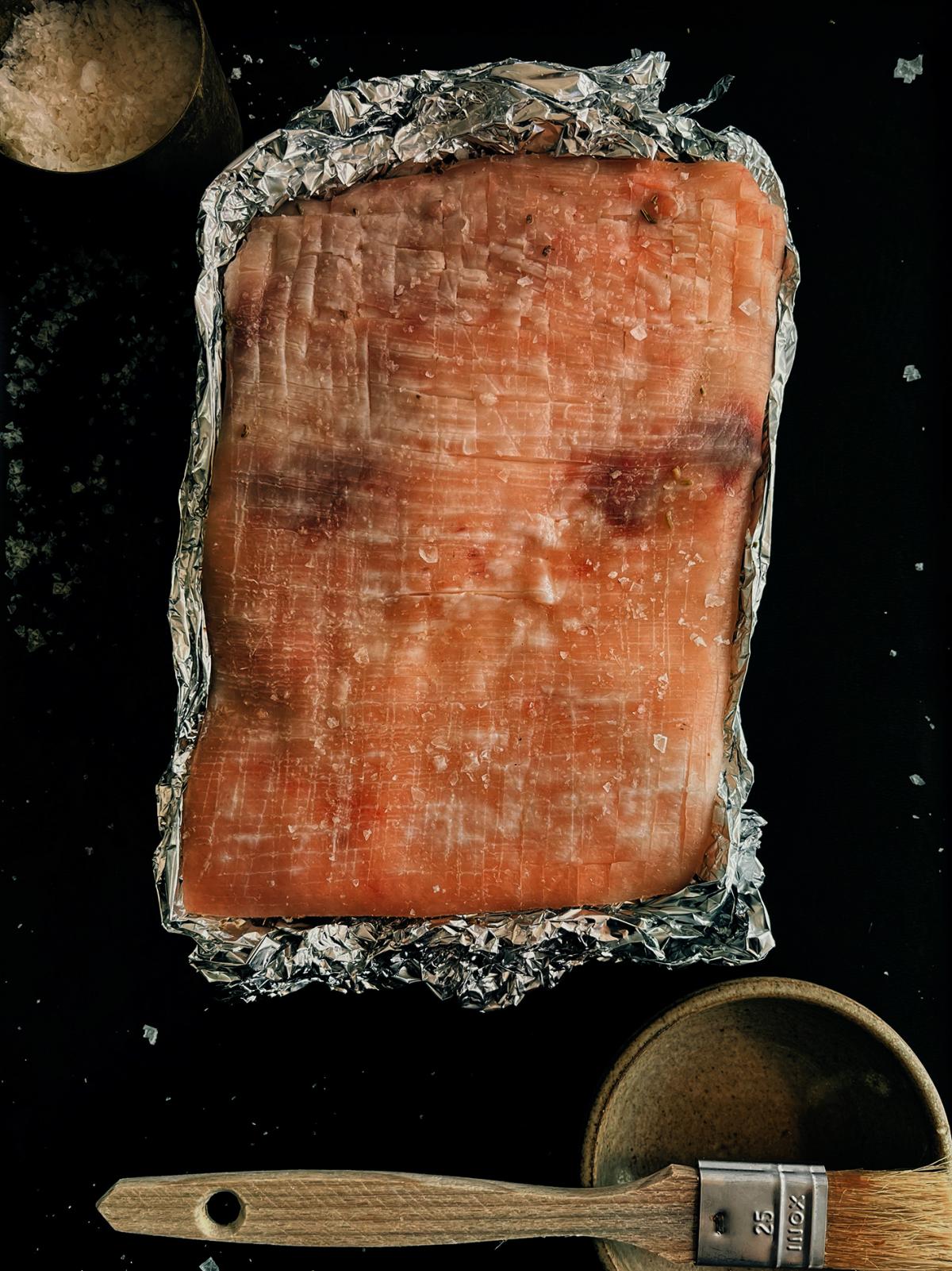 Roasted pork belly with mustard-pickled pears | The Saturday Paper