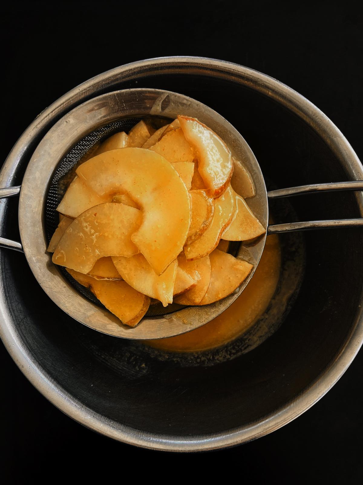Roasted pork belly with mustard-pickled pears | The Saturday Paper